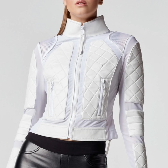 blanc noir | Jackets & Coats | Nwt Blanc Noir Suede Mesh Moto Jacket ...